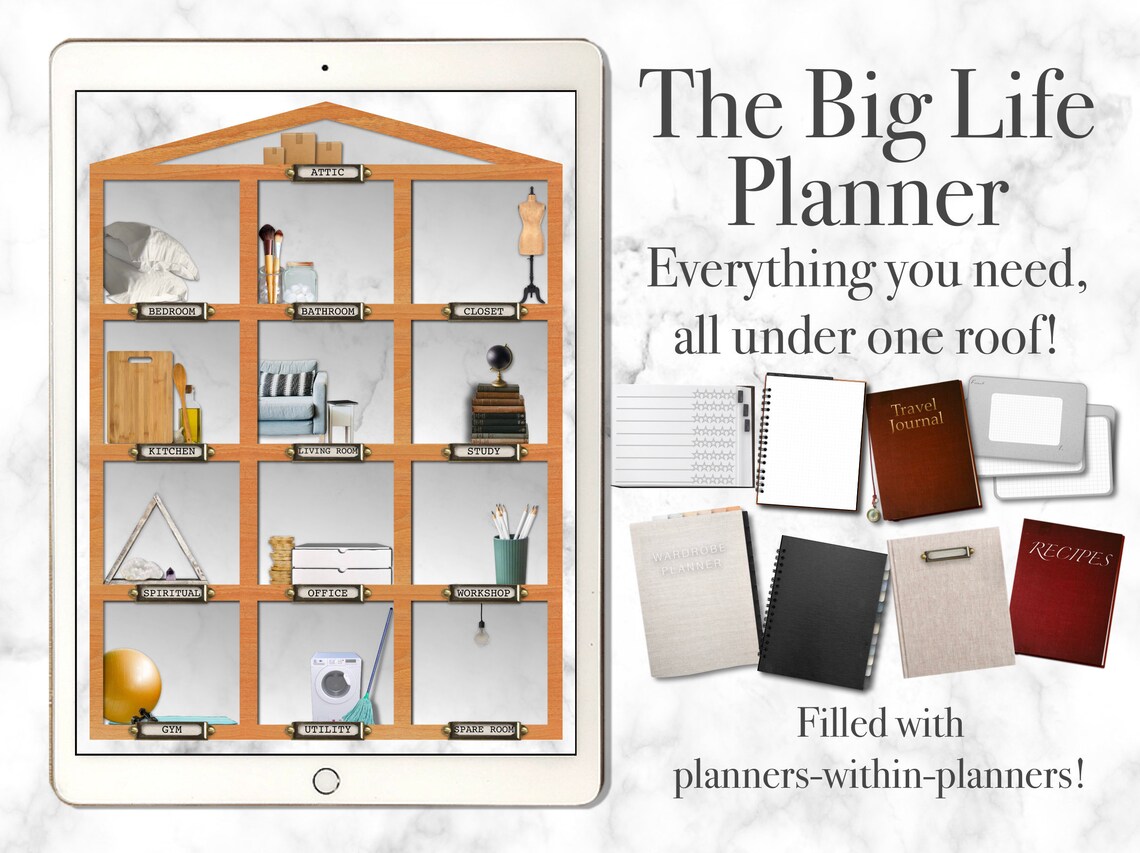 The BIG LIFE Planner Digital Planner Your New Planner | Etsy