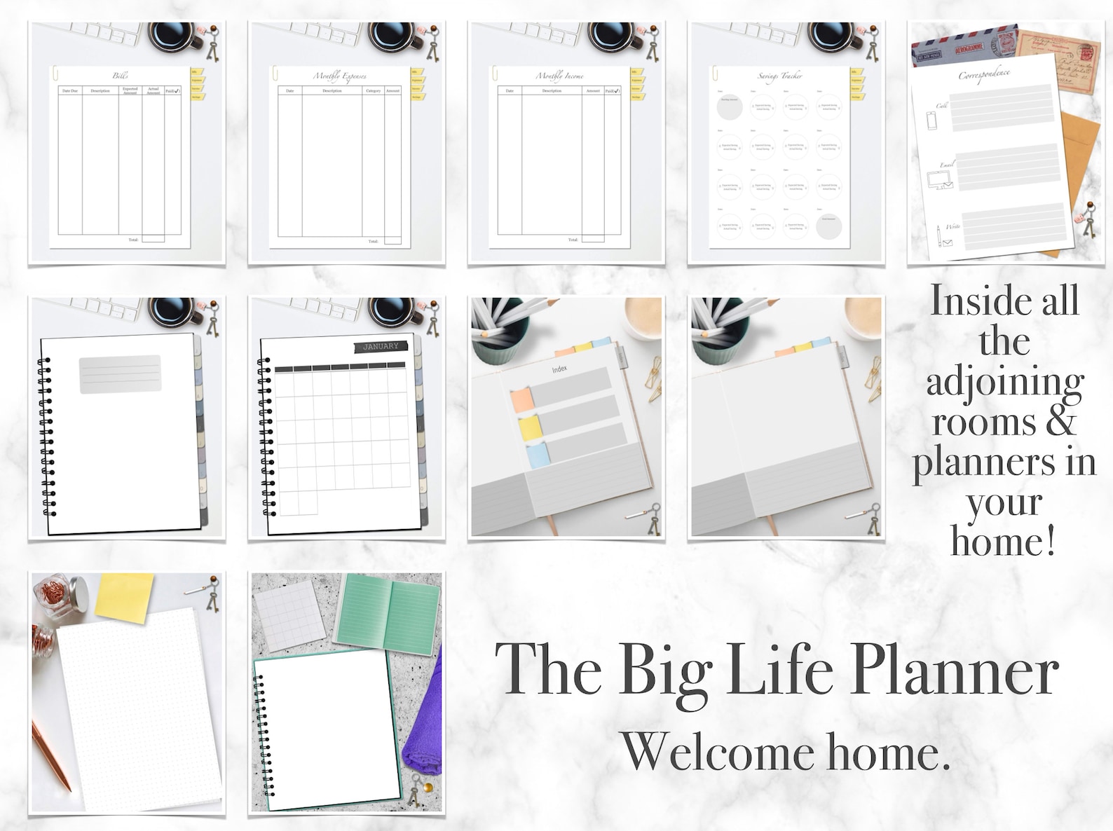 The BIG LIFE Planner Digital Planner Your New Planner Home Every ...