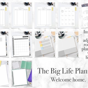 The BIG LIFE Planner - Digital Planner - Your New Planner Home! Every ...