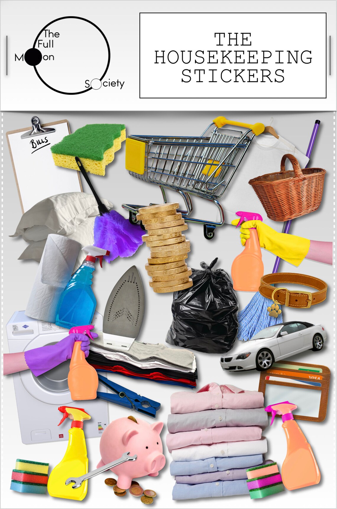 The Housekeeping DIGITAL Planner Stickers. 24 Realistic Chores - Etsy