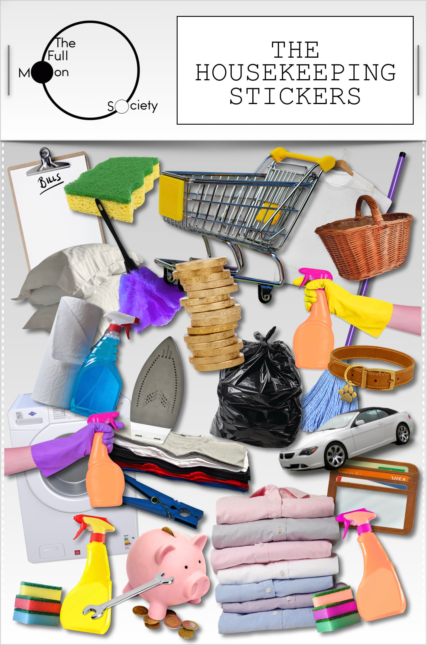 The Housekeeping DIGITAL Planner Stickers. 24 Realistic Chores - Etsy