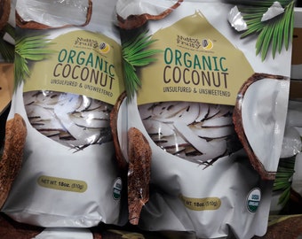 Gourmet Shredded Coconut All Natural Flakes, Raw, Unsweetened, by It's ...