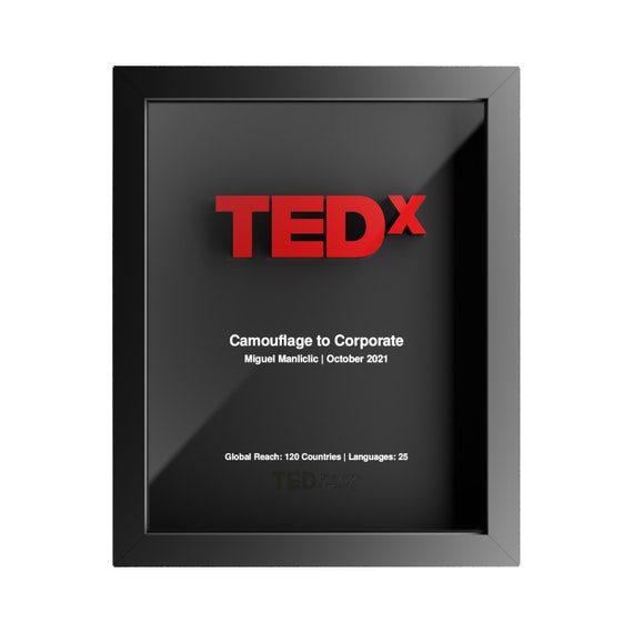 Custom Tedx Talk Award 8x10 - Etsy