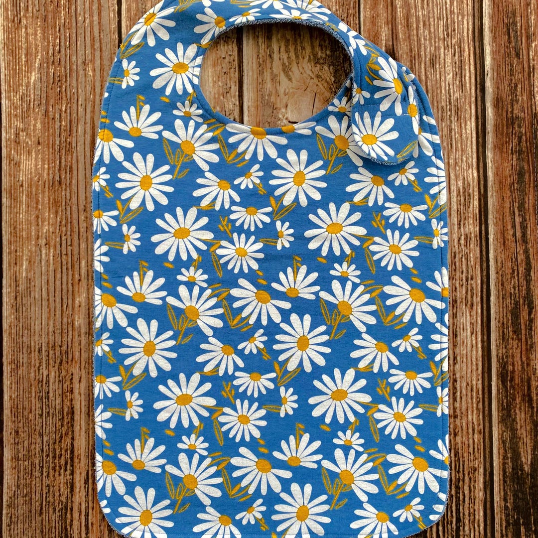 Adult Bib for Man or Woman - Special Needs Bib - Hook and Loop Bib ...