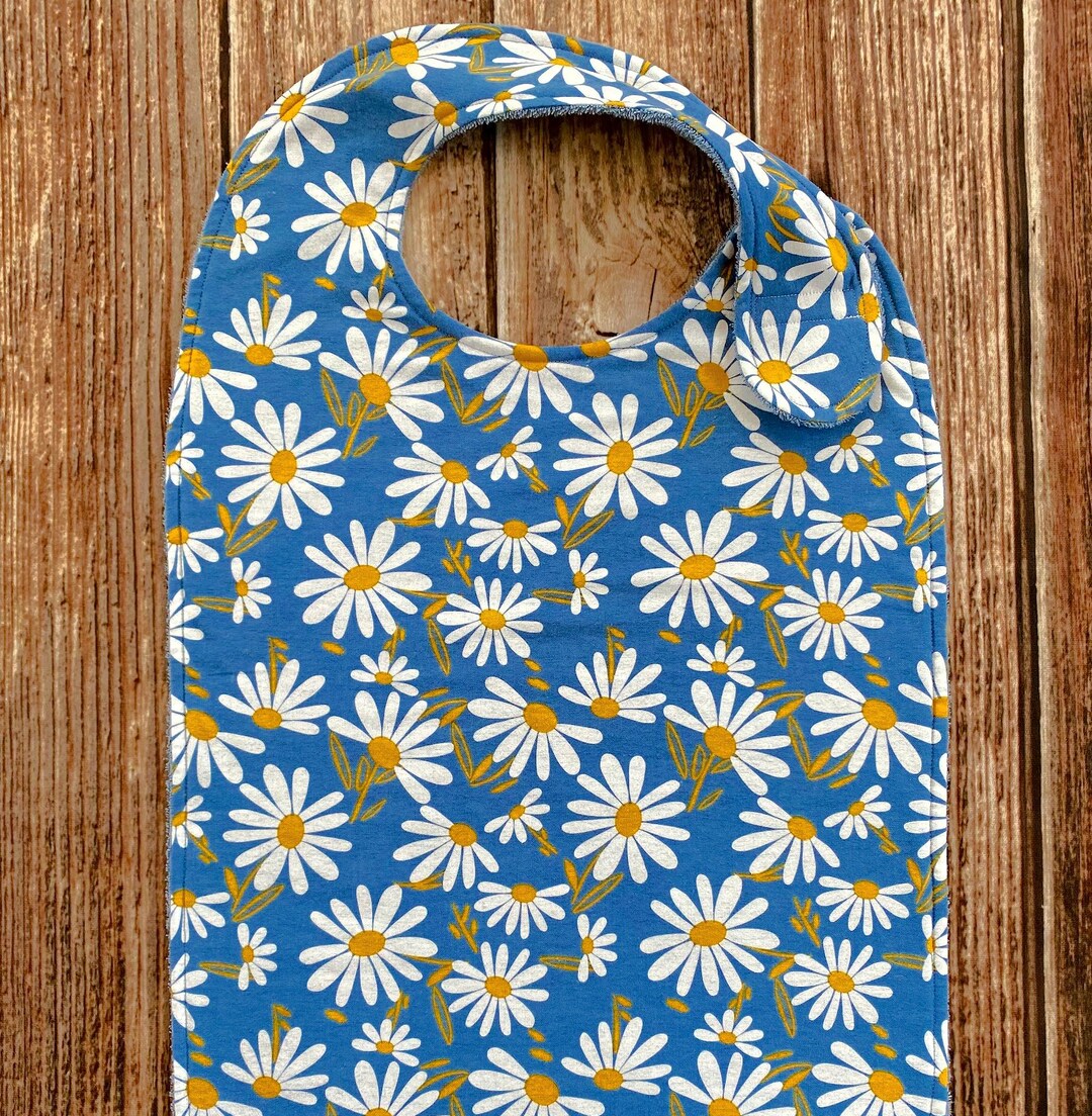 Adult Bib for Man or Woman - Special Needs Bib - Hook and Loop Bib ...