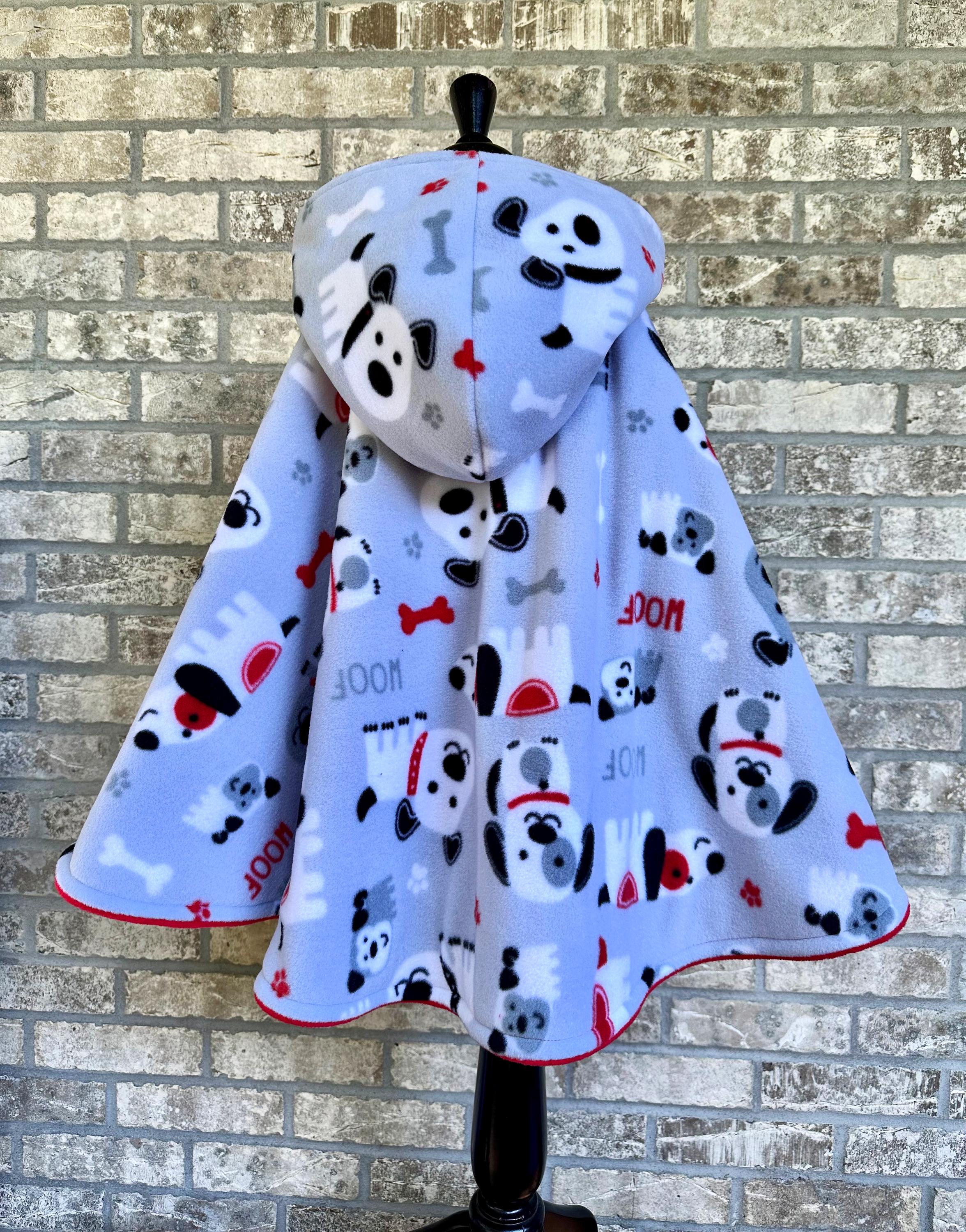 Reversible Fleece Car Seat Poncho, Toddler Hooded Blanket, Multiple ...