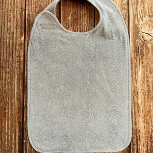 Adult Bib for Man or Woman - Special Needs Bib - Hook and Loop Bib ...