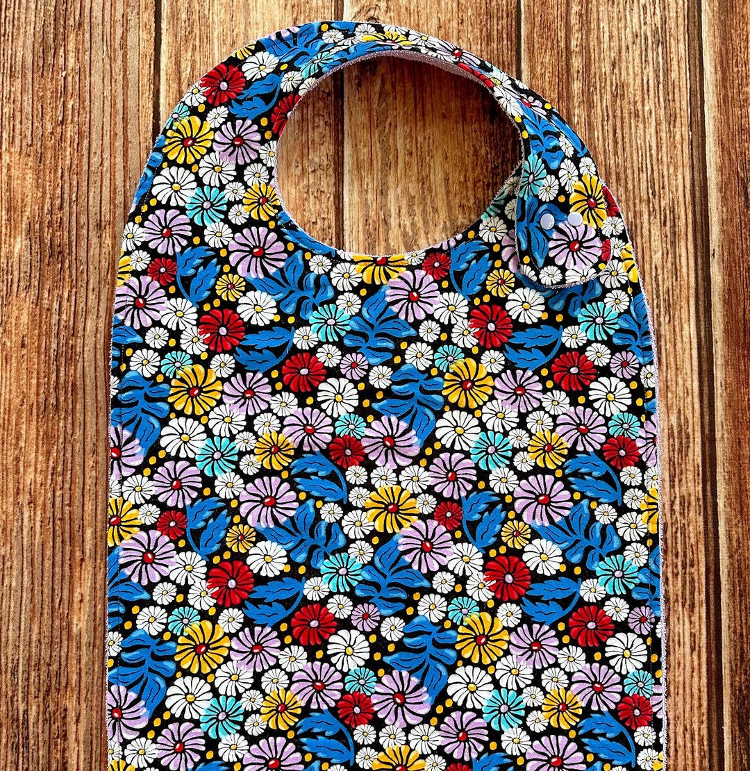 Adult Bib Woman - Special Need - Clothing Protector - Senior Bib ...