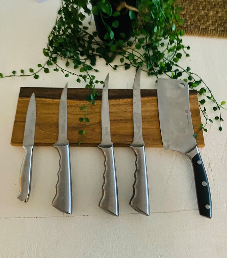 Custom Handmade Spotted Gum Magnetic Bar for Knives Tools, Knife Rack ...