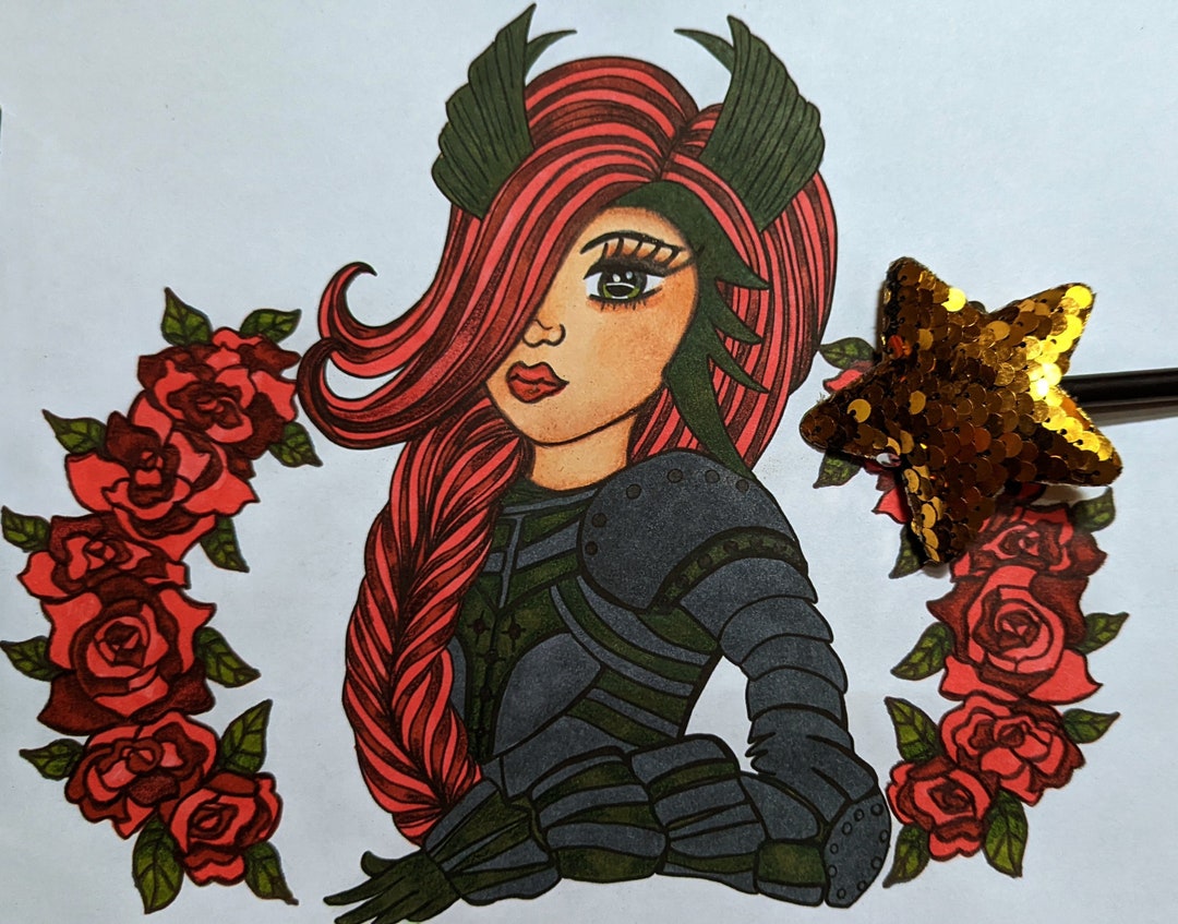 Warrior Princess Coloring Pages. Printable. Rose Coloring. Knight ...