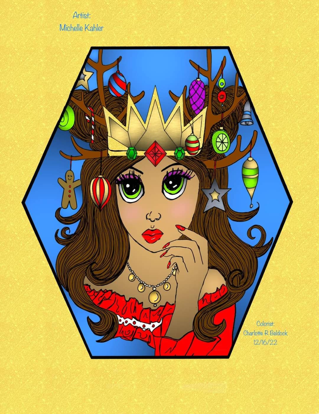 Christmas Coloring Page. Printable Dolly Sue Dashing's Christmas ...