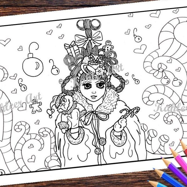 Cindy Coloring Page - Etsy