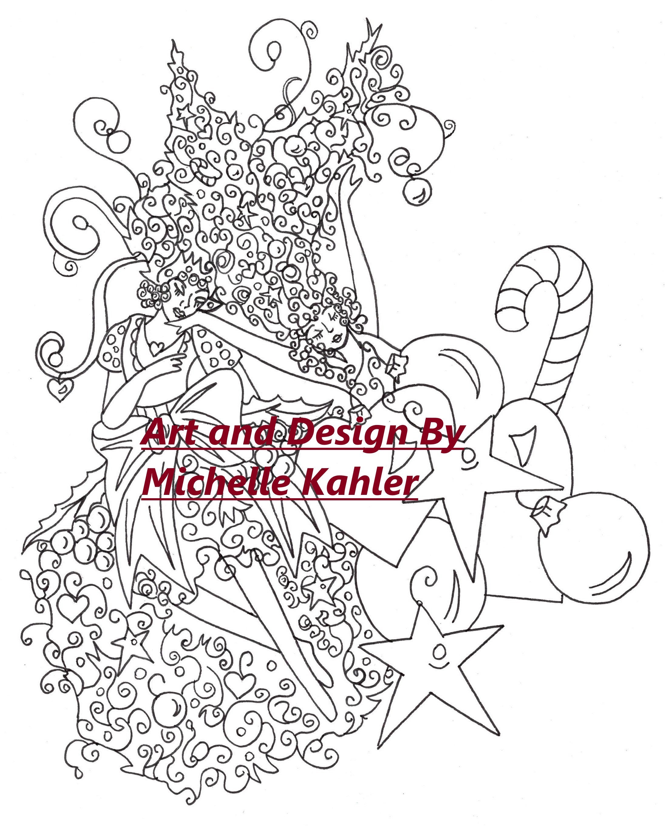 Winter Delights Christmas Bundle. Printable. Coloring Pages. - Etsy