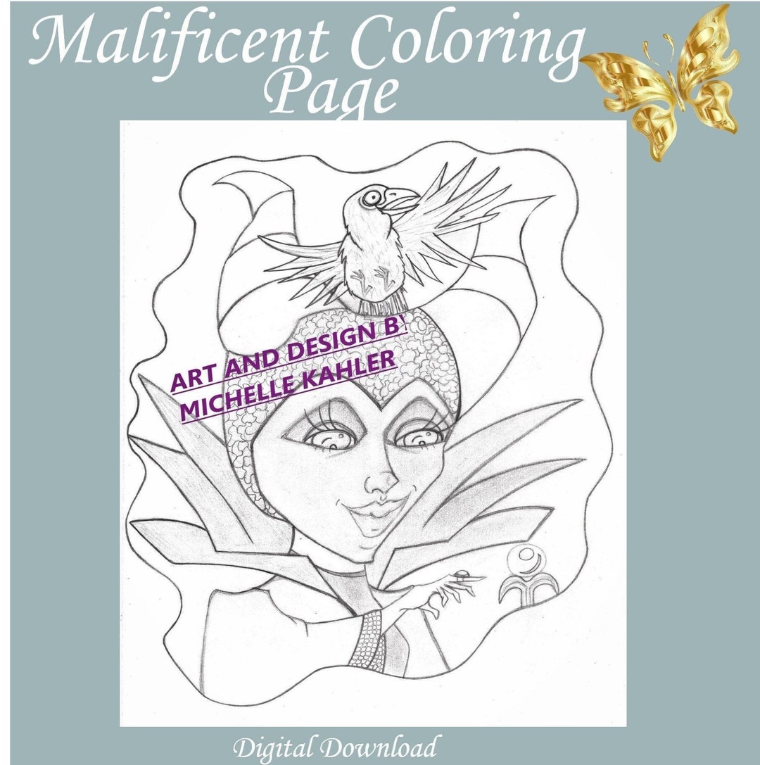 1 Printable Coloring Page. Horned Fairy. Inktober 2019 (penciltober) - Etsy