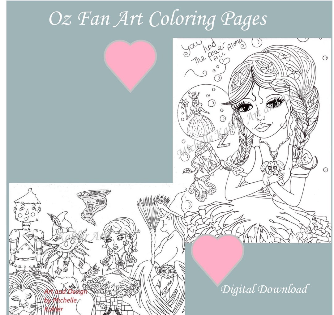 Oz Coloring Pages. Printable. - Etsy