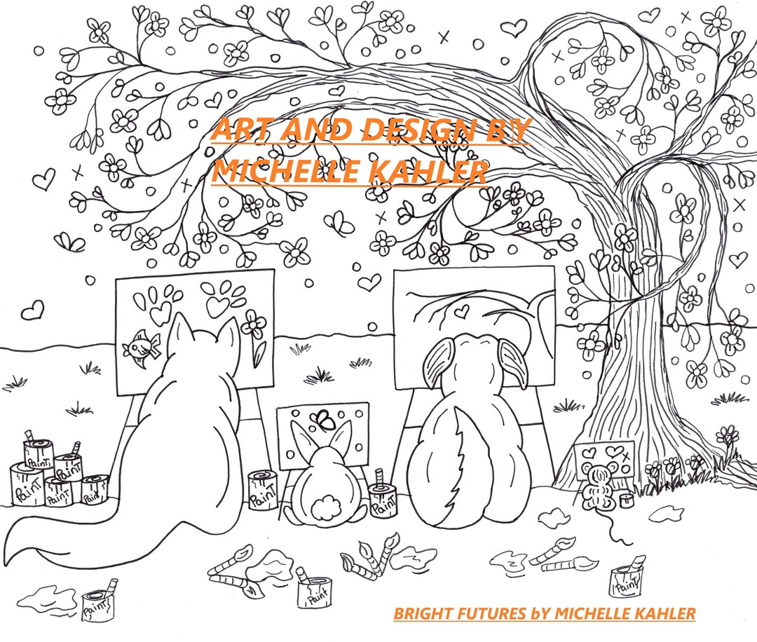 2 Printable Coloring Pages of Bright Futures and - Etsy