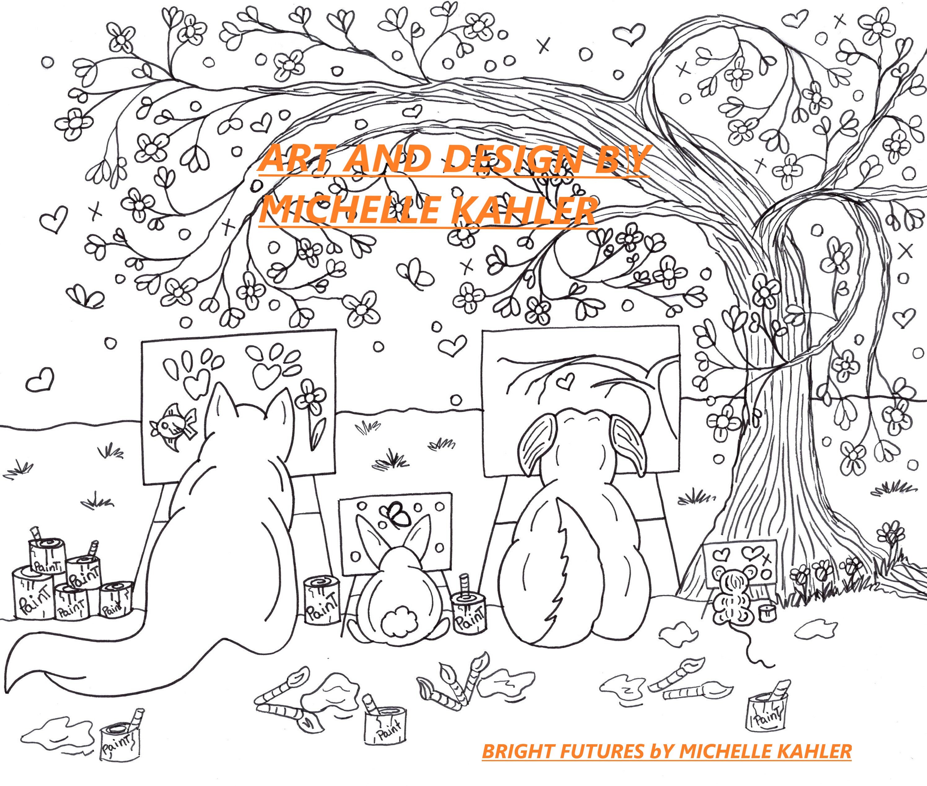 2 Printable Coloring Pages of Bright Futures and - Etsy