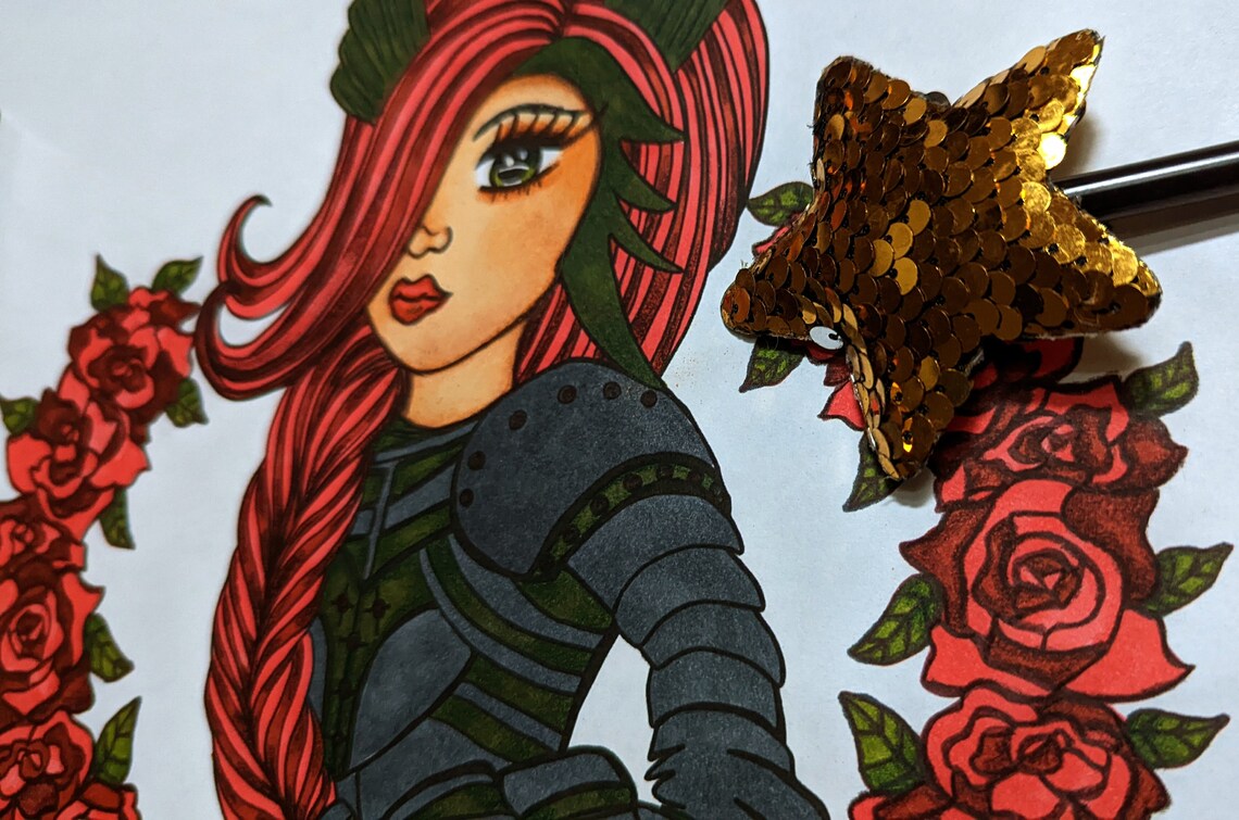 Warrior Princess Coloring Pages. Printable. Rose Coloring. - Etsy