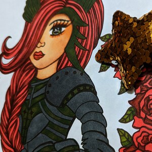 Warrior Princess Coloring Pages. Printable. Rose Coloring. - Etsy