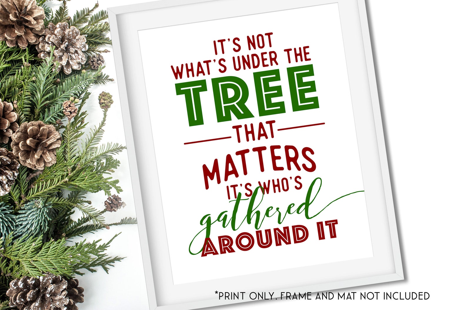 It's Not What's Under the Tree That Matters Christmas | Etsy