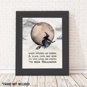 When Witches Go Riding and Black Cats Are Seen - Halloween Witch Poem ...