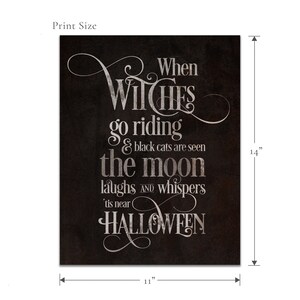 When Witches Go Riding and Black Cats Are Seen - Halloween Witch Poem ...