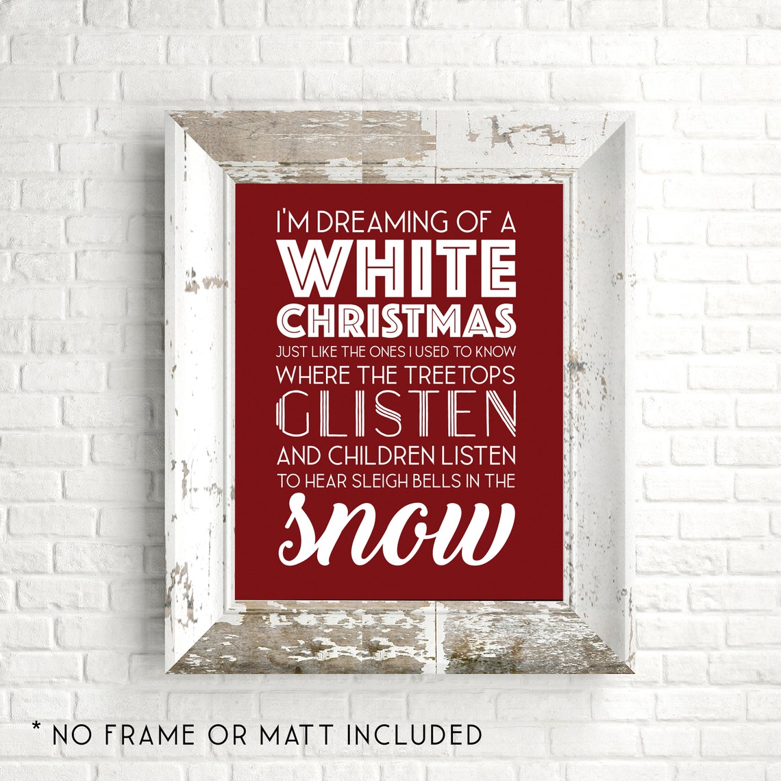 White Christmas Movie Quote Print - 11x14 Holiday Home Decor - Etsy