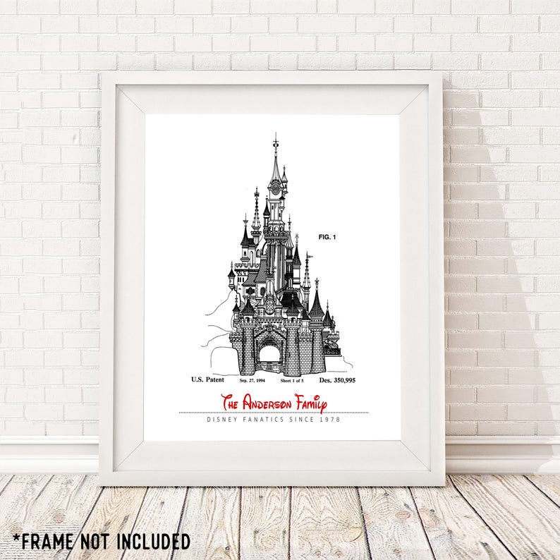 CUSTOM Disney Sign CUSTOM Disney Sign Disney Patent Print - Etsy 日本