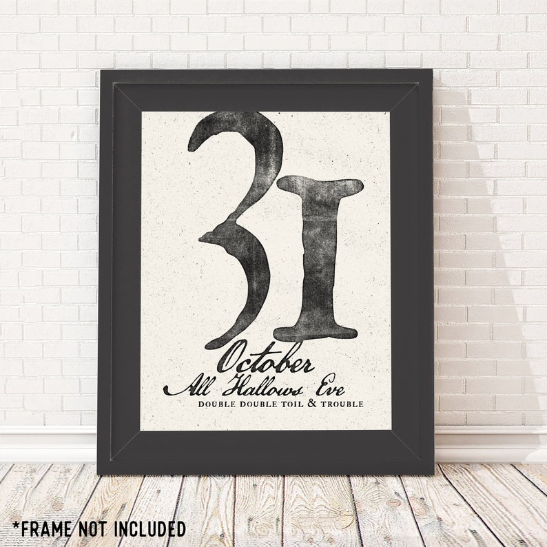 October 31 - All Hallows Eve - Double Double Toil and Trouble ...