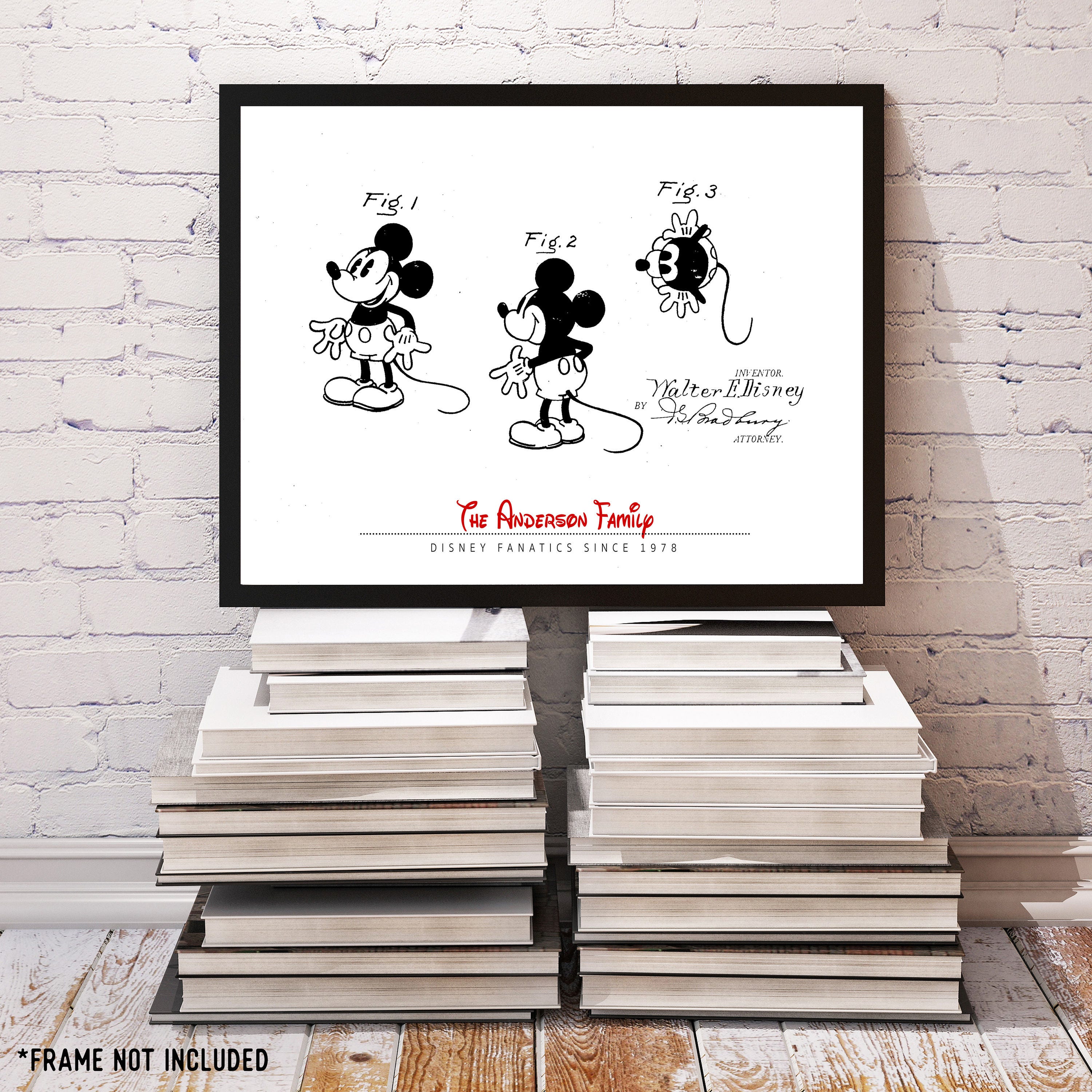 CUSTOM Disney Sign CUSTOM Disney Sign Disney Patent Print | Etsy