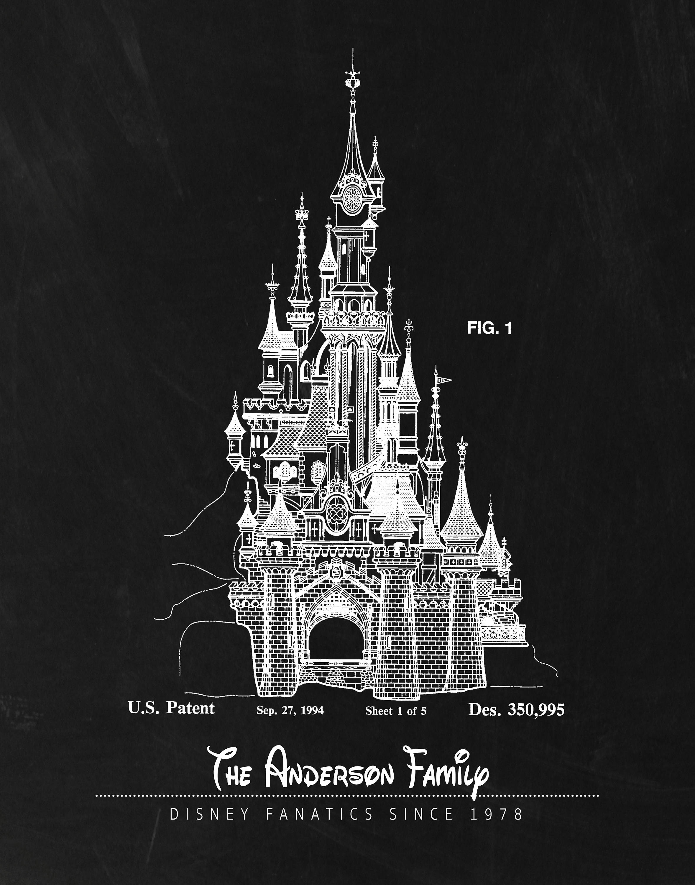 CUSTOM Disney Sign CUSTOM Disney Sign Disney Patent Print | Etsy