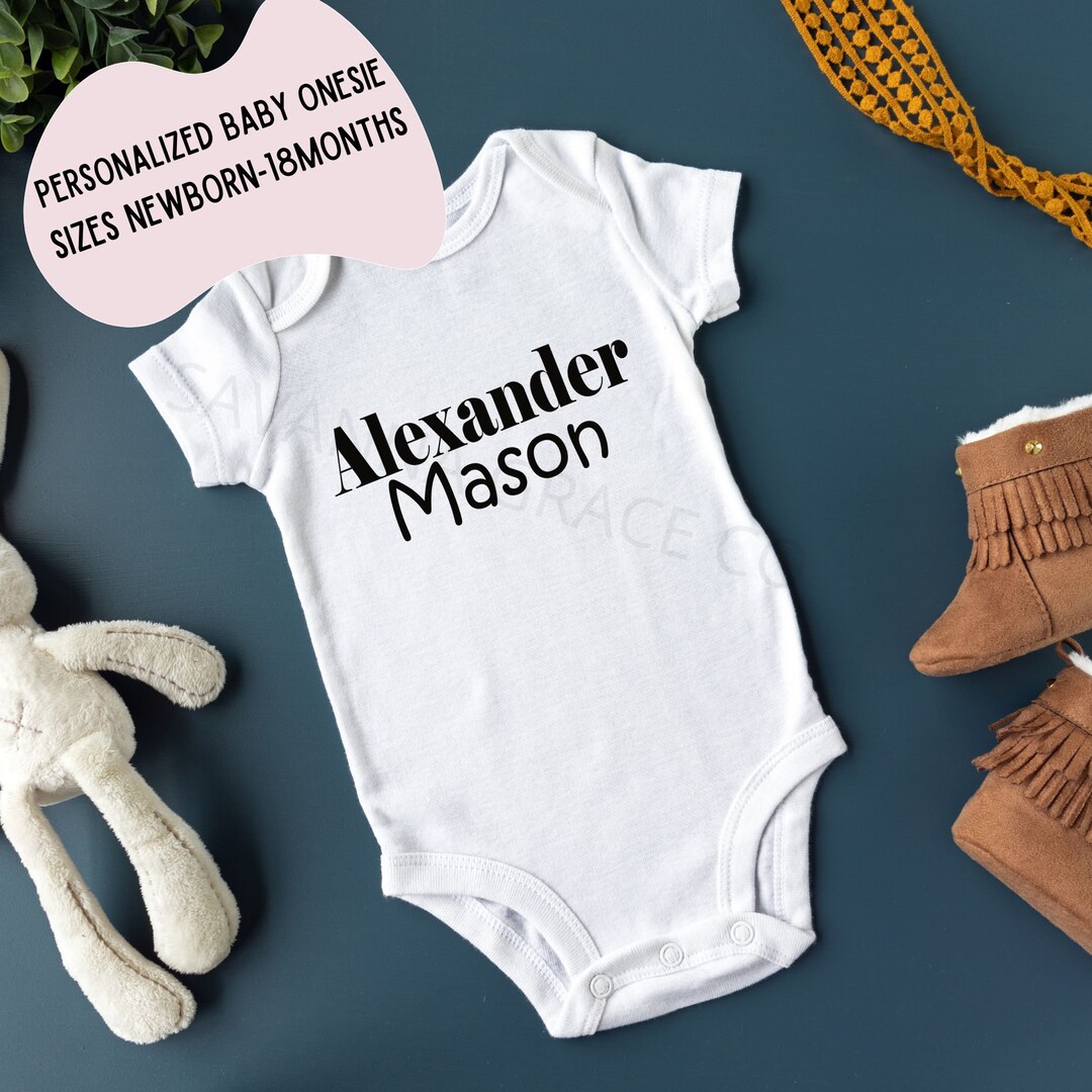 Personalized Baby Onesie, Made to Order, HTV, Baby Onesie - Etsy