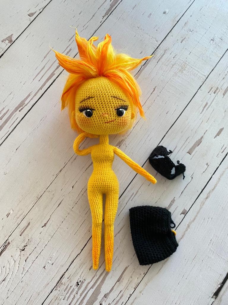 Ember Lumen Fire From Elemental Movie, English Crochet Pattern ...