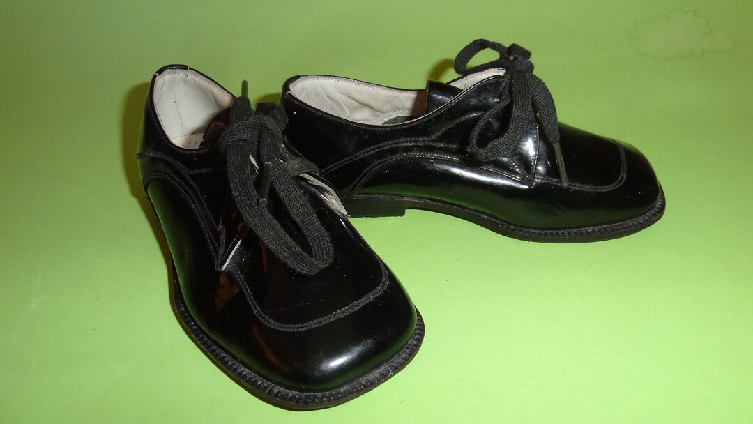 Vtg KIDS HANDMADE MINIATURE Leather Shoes Mak 1960's, Greece Pure ...