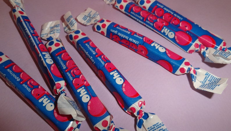 GREEK CHEWING GUM Oh Babol Fruit Flavor Pack W/ 100 Pieces Greece 1980 ...