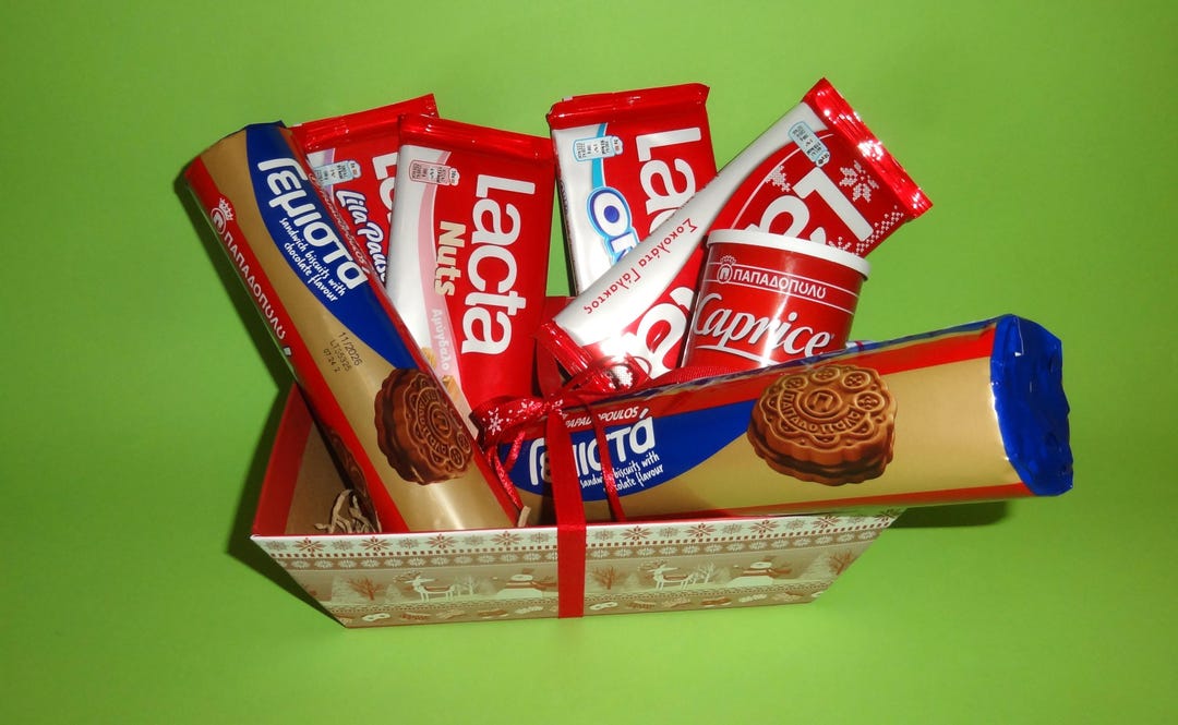 LACTA MILK CHOCOLATE Bars 4x100 Gr., Papadopoulou Chocolate Biscuits ...