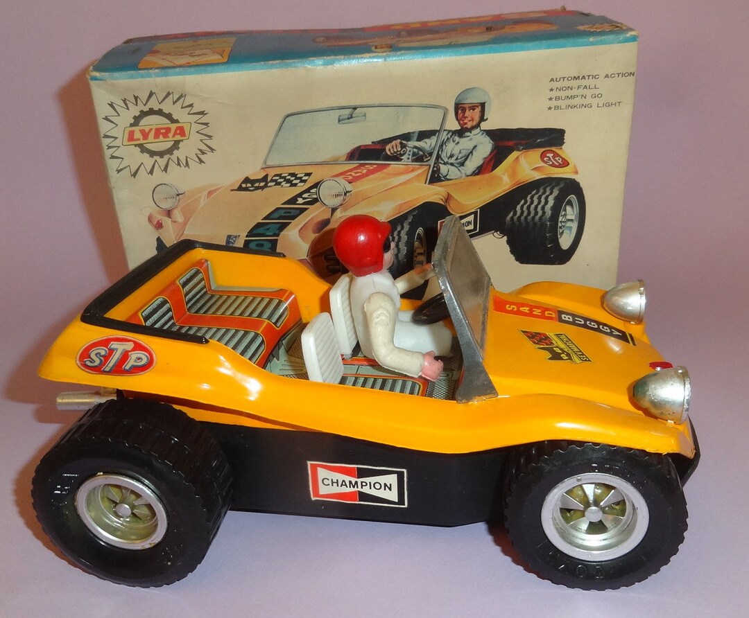 OLD SAND BUGGY Toy Car by Greek Lyra in Original Box Greece 1980's ...