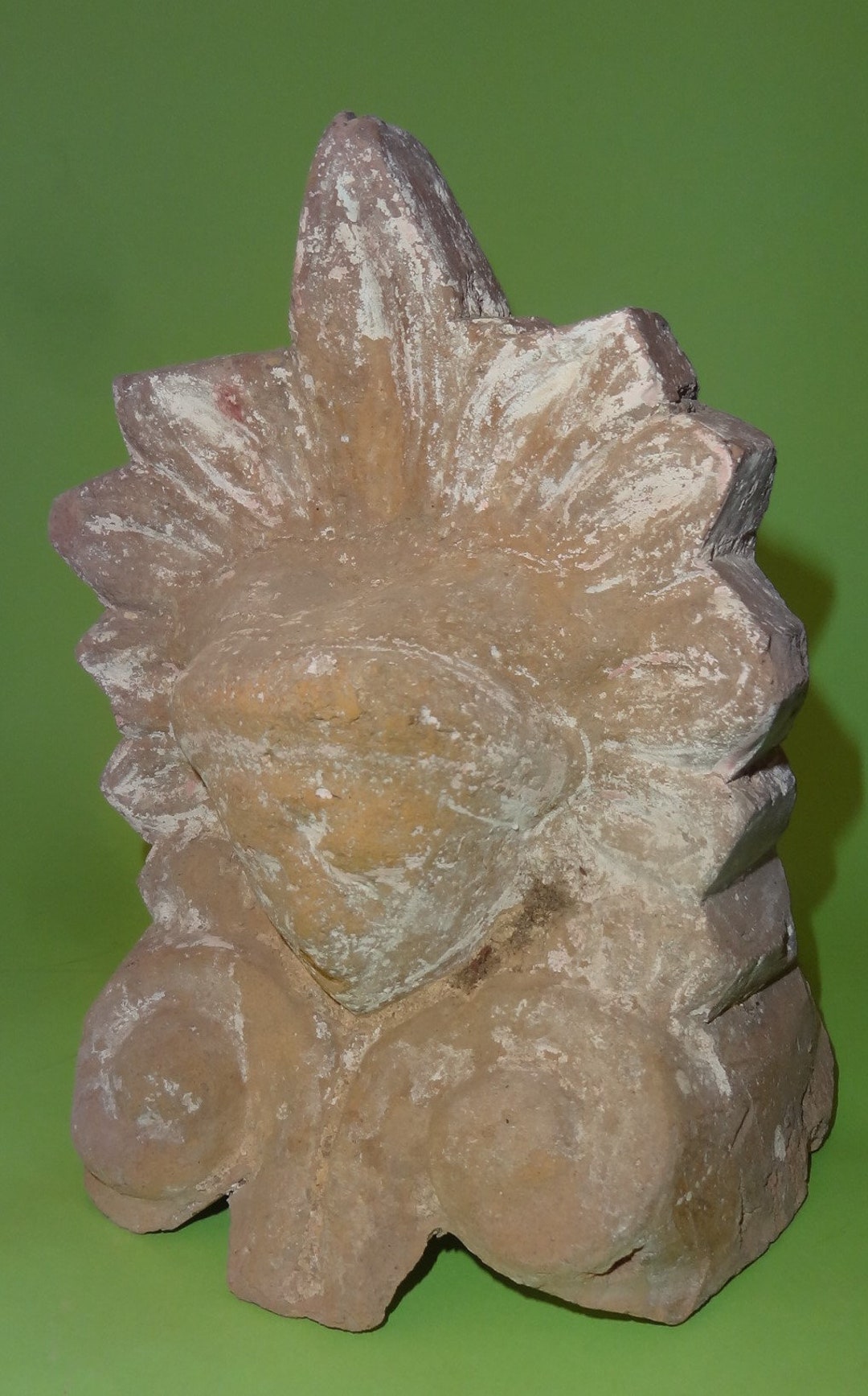 Vtg ACROTERION ANTEFIX Roof-tile 1930s, Greek Handmade Ceramic ...