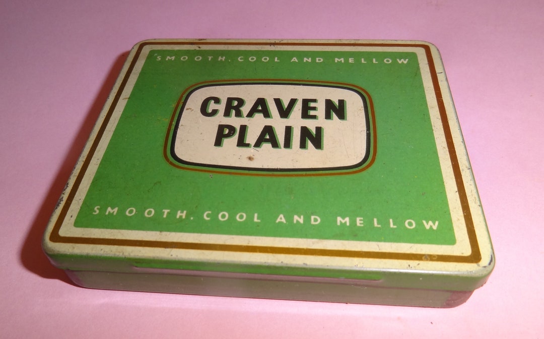 Antique CRAVEN PLAIN CARRERAS Limited England London Tin Metal Cigar ...