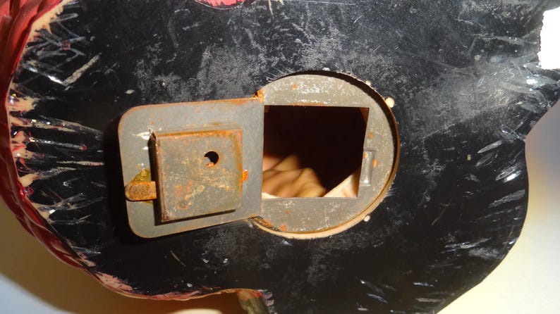 DWARF Piggy Box Toy 1960's, Old Collectible Rubber Dwarf Penny Shaving ...