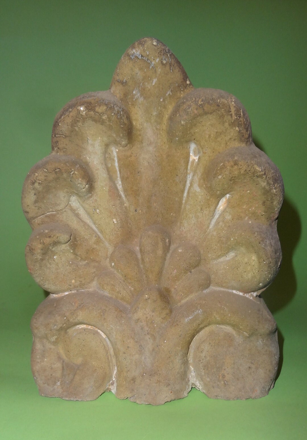 Vtg ACROTERION ANTEFIX Roof-tile 1930's, Greek Handmade Ceramic ...