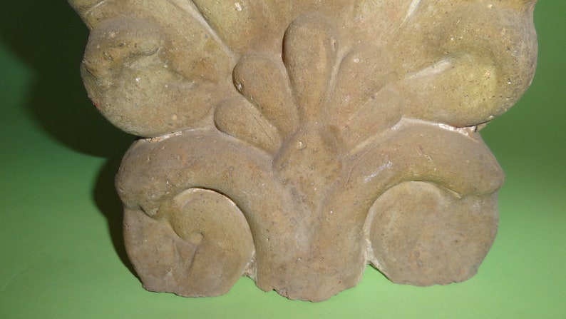 Vtg ACROTERION ANTEFIX Roof-tile 1930's, Greek Handmade Ceramic ...