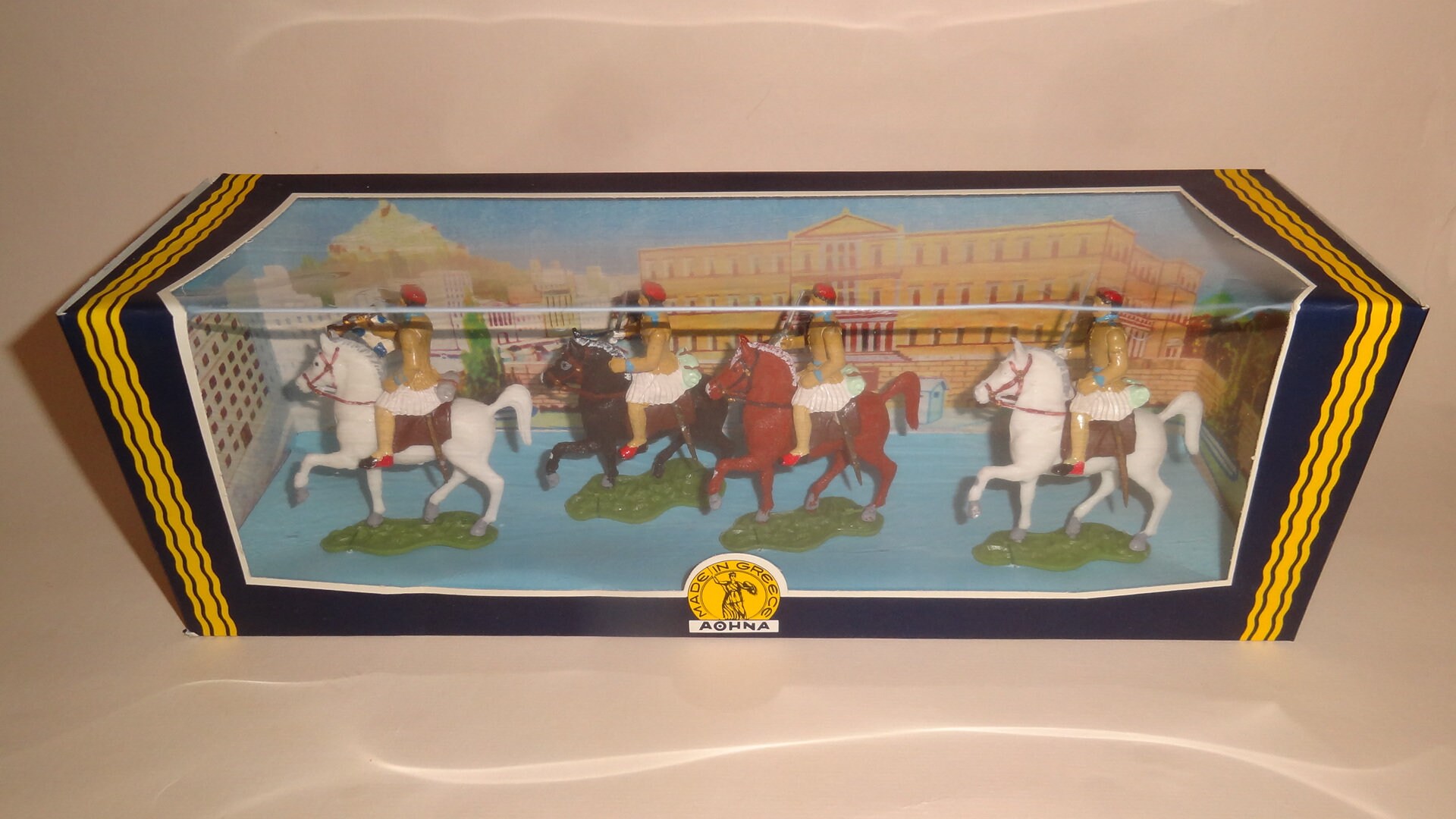 GREECE 4 ATHENA AOHNA Horseback Riders Greek Cavalry Eyzonas Figures in ...