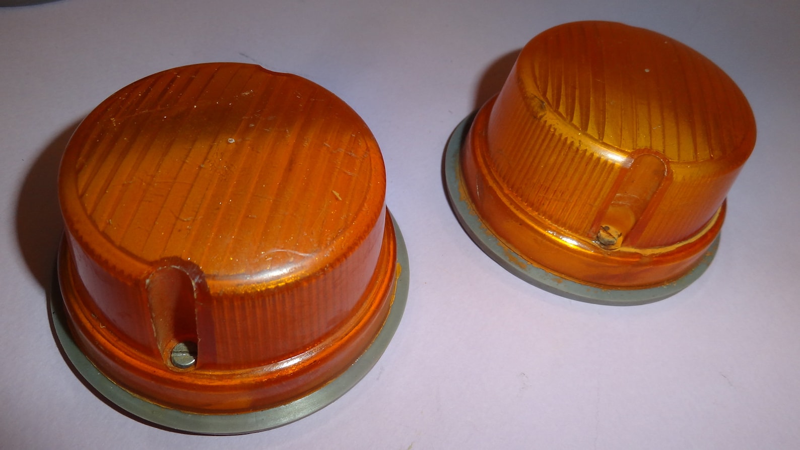 Vtg CAR LIGHTS 1970's 2 Old Stock Orange Indicator Car | Etsy