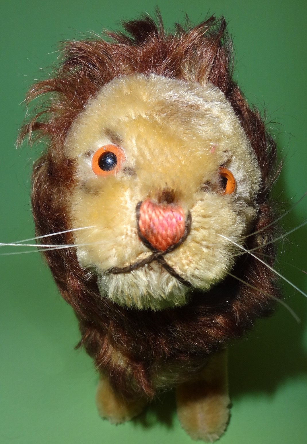 Vtg STEIFF LION With BUTTON 1970's, Stuffed Plush Steiff Lion, Soft ...
