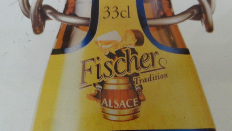 FISCHER BEER Tin Sign Fischer d'Alsace Metal Sign Drinks | Etsy