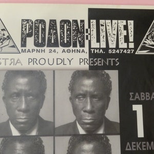 Original JAY HAWKINS & the Chicken Hawks Poster Live at Rodon Athens ...