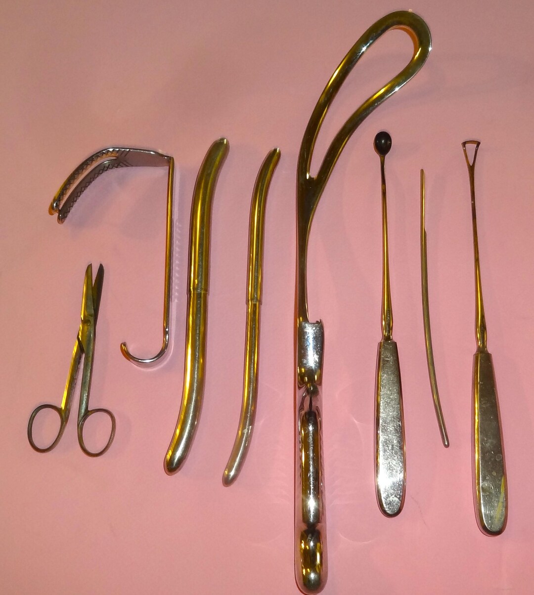 SURGICAL GYNECOLOGIST MEDICAL 8 Vintage Tools 1950's, Hospital Doctors ...