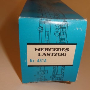 Vtg MERCEDES Cko KELLERMANN LASTZUG N.431A Truck W/ Trailer Toy Car ...