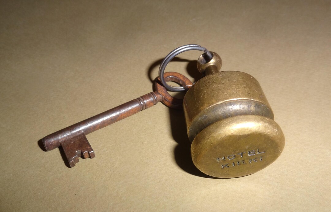 Vtg HOTEL KIRKI Room N.5 Key Greece 1950's, Old Hotel Skeleton Key, Old ...